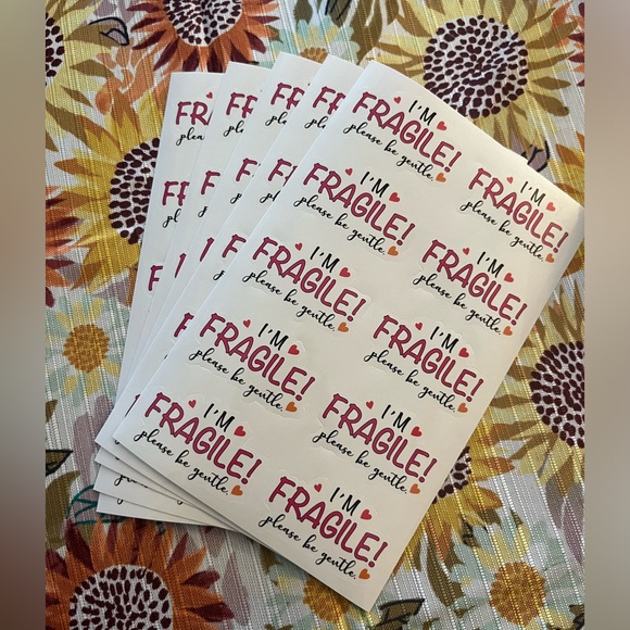 Office | Nwt 5 Pack Fragile Stickers | Poshmark